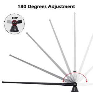 JAPower 16 Inches Black Boat Antenna Waterproof Rubber Flexible Mast, Marine Antenna for Car RV ATV UTV RZR SPA, Optimized Radio FM/AM Reception