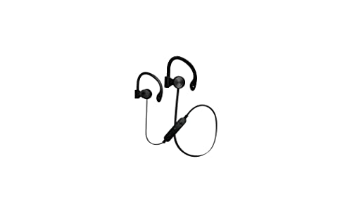 SOUNDBOUND Wrap Around Earphones with Over Ear Hook, Sweatproof for Exercise, Workout, Gym, Compatible with All Wireless Enabled Devices