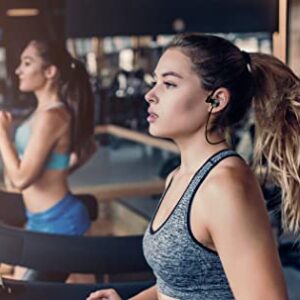 SOUNDBOUND Wrap Around Earphones with Over Ear Hook, Sweatproof for Exercise, Workout, Gym, Compatible with All Wireless Enabled Devices