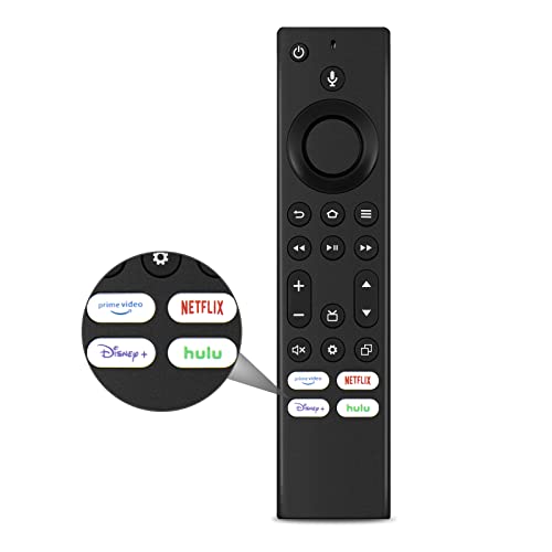 NS-RCFNA-21 Replacement Remote Control fit for Insignia Fire TV NS-43F301NA22 NS-55F301NA22 NS-58F301NA22 NS-50F301NA22 NS-43DF710NA21 NS-39DF310NA21 NS-32D510NA19 (No Battery)