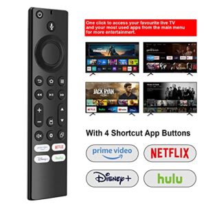 NS-RCFNA-21 Replacement Remote Control fit for Insignia Fire TV NS-43F301NA22 NS-55F301NA22 NS-58F301NA22 NS-50F301NA22 NS-43DF710NA21 NS-39DF310NA21 NS-32D510NA19 (No Battery)