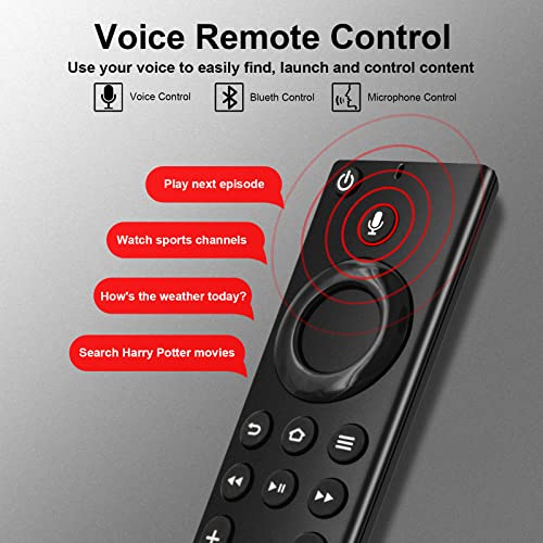 NS-RCFNA-21 Replacement Remote Control fit for Insignia Fire TV NS-43F301NA22 NS-55F301NA22 NS-58F301NA22 NS-50F301NA22 NS-43DF710NA21 NS-39DF310NA21 NS-32D510NA19 (No Battery)