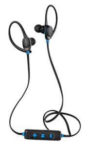 hmdx, craze sport earbuds | wireless, sweatproof, microphone | black w/ teal