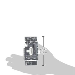 Lutron Toggler Incandescent 600-Watt Single-Pole Dimmer Switch, TG-600PH-WH, White