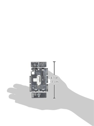 Lutron Toggler Incandescent 600-Watt Single-Pole Dimmer Switch, TG-600PH-WH, White