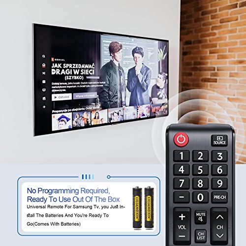 Upgrade Model Universal Remote for Samsung Tv Remote, Remote for Compatible All Samsung Smart TV, LED, LCD, HDTV, 3D, Series TV, Remote Control for Samsung Smart Tv Control Replacement