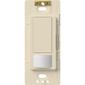 lutron electronics ms-ops5mh-la maestro large room occupancy, sensor switch, light almond