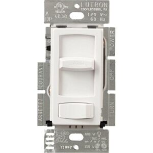 lutron ctcl-153pdh-wh skylark contour 150-watt single pole/3-way cfl led dimmer-white