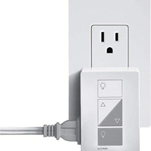 Lutron Caséta Smart Lighting Lamp Dimmer and Pico Smart Remote Kit, with Pico Wall Plate Bracket