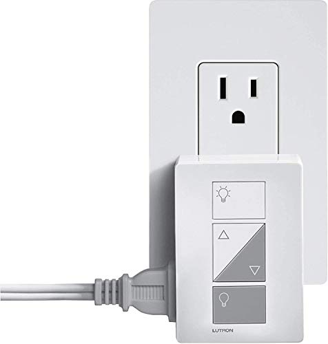 Lutron Caséta Smart Lighting Lamp Dimmer and Pico Smart Remote Kit, with Pico Wall Plate Bracket