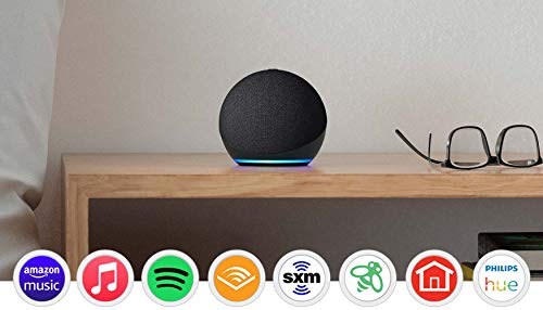 Certified Refurbished Echo Dot (4th Gen, 2020 release) | Smart speaker with Alexa | Charcoal