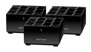 netgear nighthawk whole home mesh wifi 6 system, 3-pack (mk63-100nas)