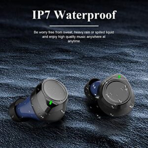 Wireless Earbud, Bluetooh 5.1 Headphones Deep Bass, Bluetoth Earbud in Ear with Mic CVC8.0 Noise Cancelling, Ture Wireless Earphones 48H Playtime with Charging Case, IP7 Waterproof Headset Sports