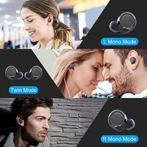 Wireless Earbud, Bluetooh 5.1 Headphones Deep Bass, Bluetoth Earbud in Ear with Mic CVC8.0 Noise Cancelling, Ture Wireless Earphones 48H Playtime with Charging Case, IP7 Waterproof Headset Sports