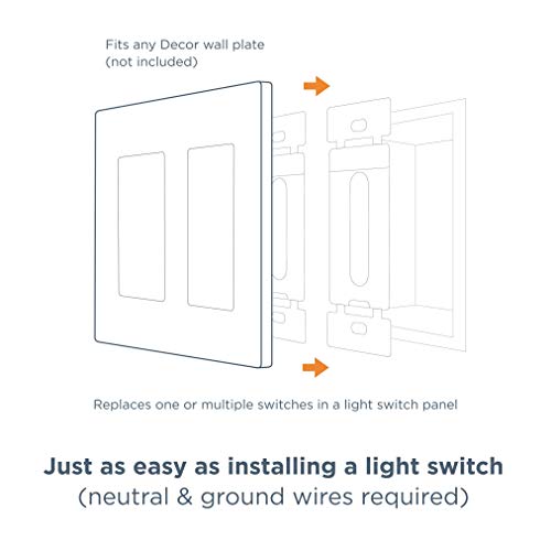 Brilliant Smart Dimmer Switch (Gray) — Compatible with Alexa, Google Assistant, Apple HomeKit, Hue, LIFX, SmartThings, TP-Link, Wemo and More