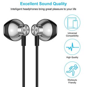 ACAGET USB C Headphones for Samsung S22 Ultra Earbuds Wired USB Type C Earphone Hifi Stereo Digital DAC Headset with Mic Headphone for Galaxy S21 Plus S23 Z Flip Fold 4 OnePlus 10 Pro 9 Pixel 7 6 Grey