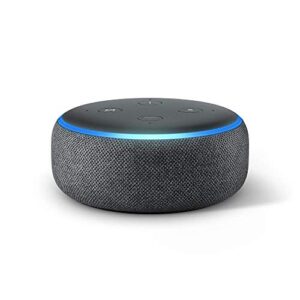 certified refurbished echo dot (3rd gen) – smart speaker with alexa – charcoal