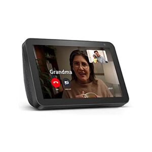 echo show 8 (1st gen, 2019 release) — hd smart display with alexa – unlimited cloud photo storage – digital photo display – charcoal