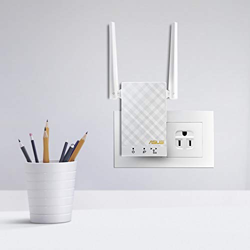 ASUS AC1200 Dual Band WiFi Repeater & Range Extender (RP-AC55) - Coverage Up to 3000 sq.ft, Wireless Signal Booster for Home, AiMesh Node, Easy Setup