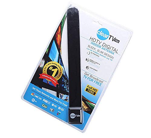 Clear TV Key Clear TV Digital Indoor Antenna HD TV Free TV Digital Receive Satellite TV Indoor Antenna Ditch Cable As Seen on TV