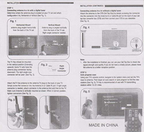 Clear TV Key Clear TV Digital Indoor Antenna HD TV Free TV Digital Receive Satellite TV Indoor Antenna Ditch Cable As Seen on TV