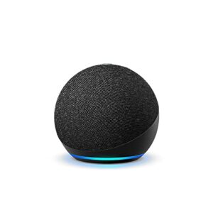 echo dot (4th gen, 2020 release) | smart speaker with alexa | charcoal