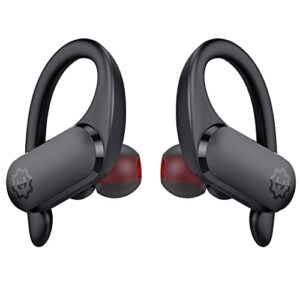 WixGear Sport Wireless Earbuds, Bluetooth 5.0 Wireless Over Ear Sport Headphones with Touch Control, and Charging Case Stereo Deep Bass Sound,30H Playtime Sweat-Proof Bluetooth Earphones with Mic