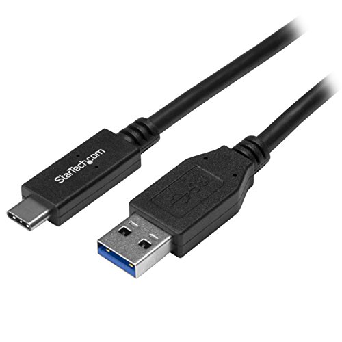 StarTech.com USB to USB C Cable - 3 ft / 1m - 10 Gbps - USB-C to USB-A - USB 2.0 Cable - USB Type C (USB31AC1M),Black