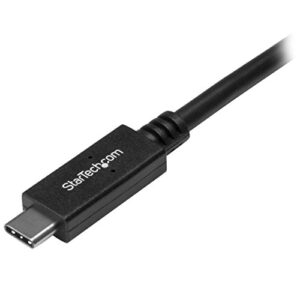 StarTech.com USB to USB C Cable - 3 ft / 1m - 10 Gbps - USB-C to USB-A - USB 2.0 Cable - USB Type C (USB31AC1M),Black