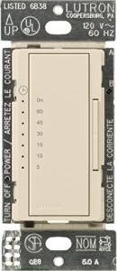 lutron ma-t530g-la maestro eco-timer single-pole dimmer, light almond