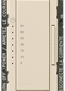 Lutron MA-T530G-LA Maestro eco-timer Single-Pole Dimmer, Light Almond