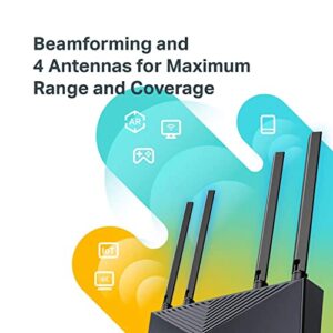 TP-Link Wifi 6 AX1500 Smart WiFi Router (Archer AX10) 802.11ax Router, Dual Band AX Router,Beamforming,OFDMA, MU-MIMO, Parental Controls, Works with Alexa (Renewed)