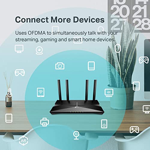 TP-Link Wifi 6 AX1500 Smart WiFi Router (Archer AX10) 802.11ax Router, Dual Band AX Router,Beamforming,OFDMA, MU-MIMO, Parental Controls, Works with Alexa (Renewed)