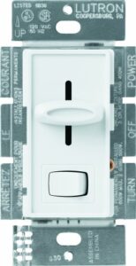 lutron skylark preset dimmer, 1000-watt incandescent, single-pole, s-10p-wh, white