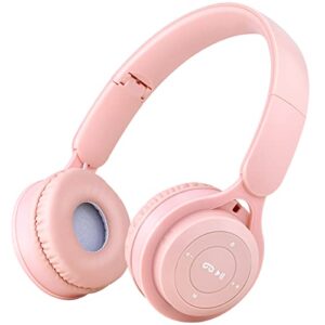 scorking kids bluetooth headphones, wireless headphones for kids with built-in microphone, over ear kids headphones wireless foldable stereo aux 3.5mm for boys girls school smartphone ipad tablet