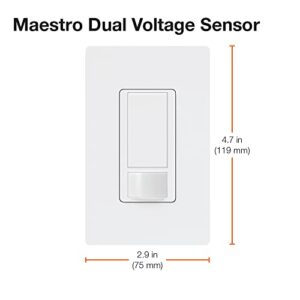 Lutron MS-OPS6M2-DV-WH Occupancy Sensor Switch, White