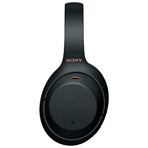 Sony WH1000XM4/B Premium Noise Cancelling Wireless Over-The-Ear Headphones with Built in Microphone Black Bundle with Deco Gear Hard Case + Pro Audio Headphone Stand + Microfiber Cleaning Cloth