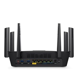 Linksys WiFi 5 Router, Tri-Band, 3,500 Sq. ft Coverage, 25+ Devices, Speeds up to (AC4000) 4.0Gbps - EA9300