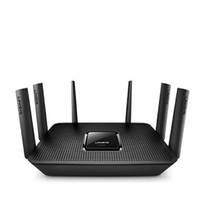 Linksys WiFi 5 Router, Tri-Band, 3,500 Sq. ft Coverage, 25+ Devices, Speeds up to (AC4000) 4.0Gbps - EA9300