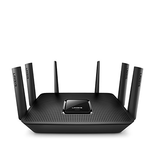 Linksys WiFi 5 Router, Tri-Band, 3,500 Sq. ft Coverage, 25+ Devices, Speeds up to (AC4000) 4.0Gbps - EA9300