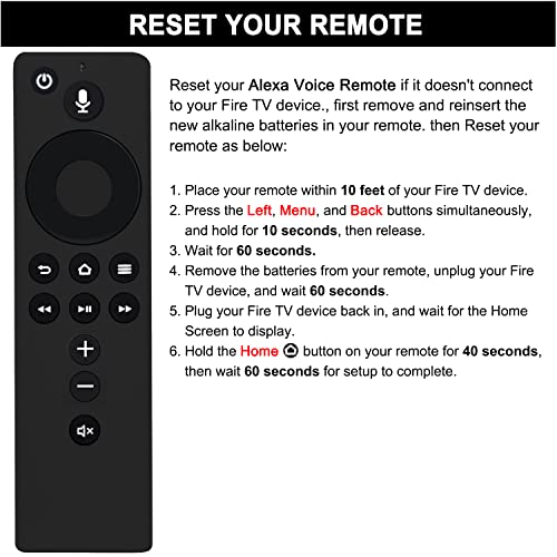 New 2nd Voice Replacement Remote Control L5B83H fit for Amazon Fire TV Cube (1st and 2nd Gen), Amazon Fire TV Stick (4K and 2nd Gen and 3nd Gen), Amazon Fire TV (2nd Gen) and Amazon Fire TV Stick Lite