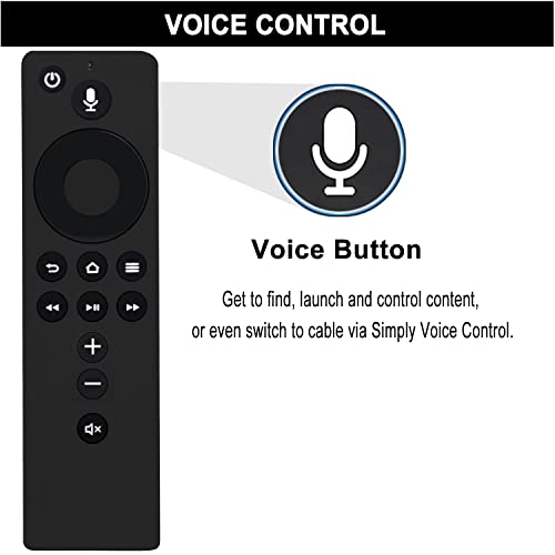 New 2nd Voice Replacement Remote Control L5B83H fit for Amazon Fire TV Cube (1st and 2nd Gen), Amazon Fire TV Stick (4K and 2nd Gen and 3nd Gen), Amazon Fire TV (2nd Gen) and Amazon Fire TV Stick Lite