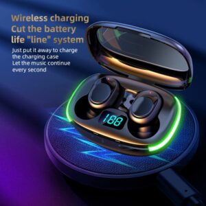 SUNOL Y70 Wireless Earbuds Bluetooth Headphones with Wireless Charging Case IPX4 Waterproof Stereo Earphones in-Ear for SPOR