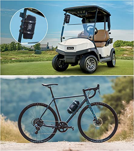 HeyMoonTong Big Portable Speaker Mount for Large Bluetooth Speakers with 12''-20'' Circumference, Waterproof Adjustable Strap Accessory Holder Fits UTV Golf Cart Bike or Boat Railing/Cross bar/Frame