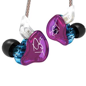 kz zst 1ba 1dd in ear earphone clear hifi monitor earbuds wired sport gaming earphone for musician singer audiophile