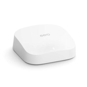 certified refurbished amazon eero pro 6 tri-band mesh wi-fi 6 router with built-in zigbee smart home hub