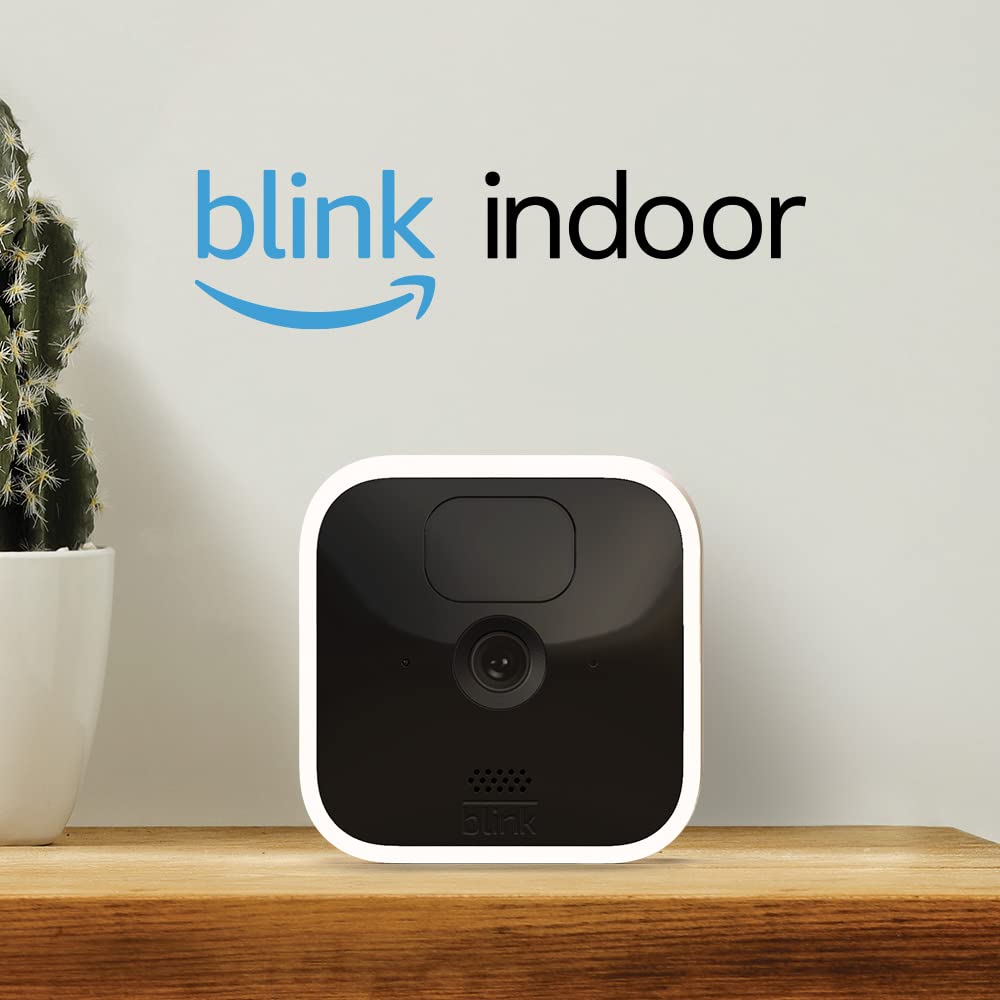 Certified Refurbished Blink Indoor (3rd Gen) – wireless, HD security camera with two-year battery life, motion detection, and two-way audio – 2 camera kit