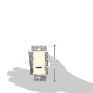 Lutron Maestro 1000-Watt IR Dimmer Switch for Incandescent and Halogen Bulbs, Single-Pole, with IR Remote Control MIR-1000T-AL, Almond