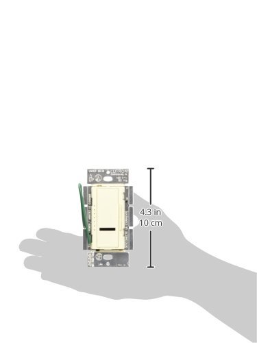 Lutron Maestro 1000-Watt IR Dimmer Switch for Incandescent and Halogen Bulbs, Single-Pole, with IR Remote Control MIR-1000T-AL, Almond