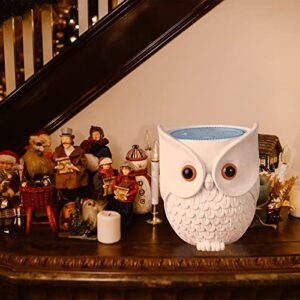 KeyEntre Owl Shape Smart Home Guard Owl Statue Crafted Guard Station for Google Home Mini Google Nest Mini (2nd Gen) Dot 2rd/ 3rd/4rd Generation Station Clean Space Saving Guard Holder Guard Station